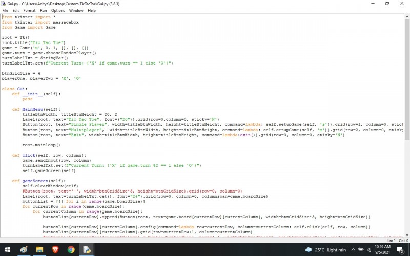 Python Program To Custom Tictactoe Using Python Tkinter Kashipara