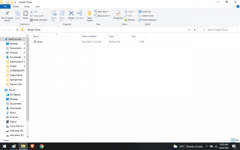 Python Program To Simple Timer Using Python Tkinter Kashipara