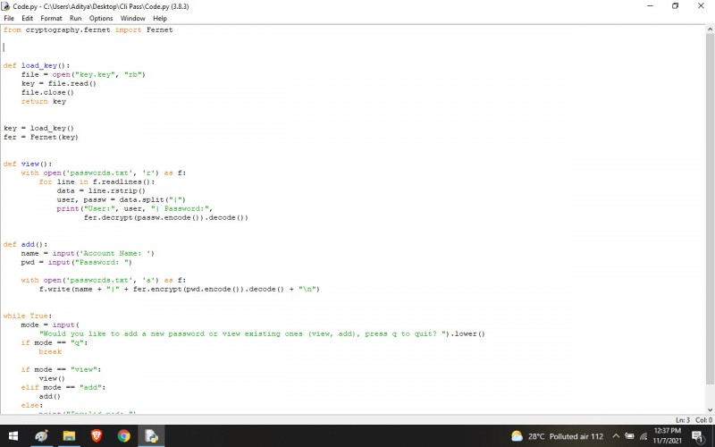 Python Program To Basic Cli Pass Using Python Tkinter Kashipara