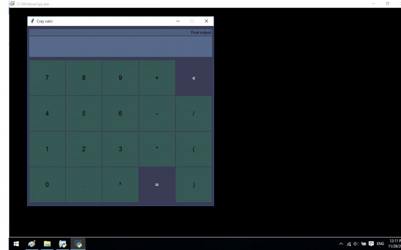 Python Program To Basic Cray Calci Using The Python Language Tkinter Kashipara