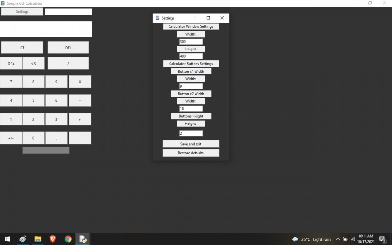 Python Program To Basic Self Customize Calci Using Python Tkinter