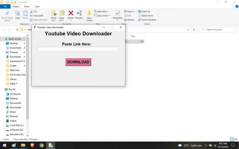 Python Program To Basic Simple Youtube Using Python Tkinter Kashipara
