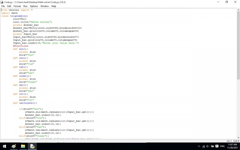 Python Program To Basic Math Solver Using The Python Language Tkinter Kashipara