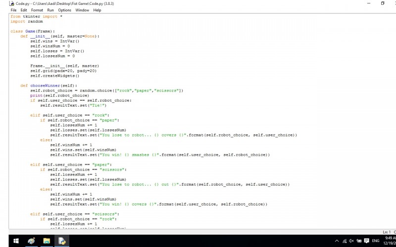 Download Basic Fist Game Using The Python Language Tkinter Project In Java With Source Code