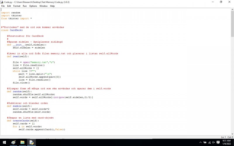 Python Program To Basic Text Memory Using The Python Tkinter Kashipara