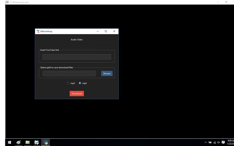 Python Program To Basic Audio Video Using The Python Tkinter Kashipara