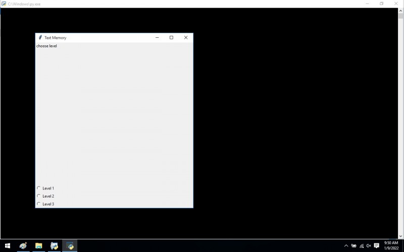Python Program To Basic Text Memory Using The Python Tkinter Kashipara