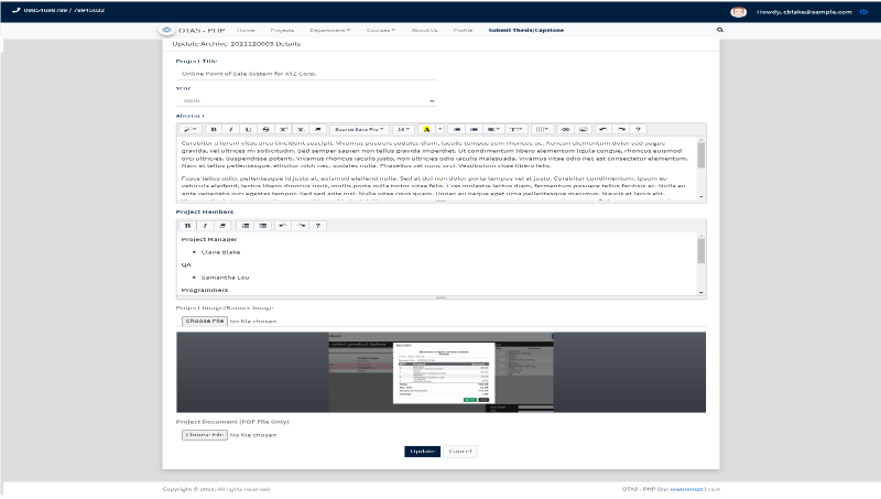Online Thesis Archiving System Project in PHP with Source Code and ... Online Thesis Archiving System Project in PHP with Source Code and ...