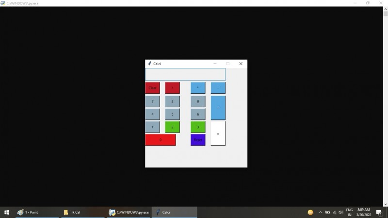 Python Program To Basic Tk Cal Using The Python Tkinter Kashipara