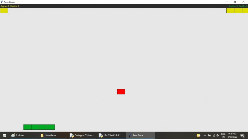 Python Program To Basic Save Game Using The Python Tkinter Kashipara