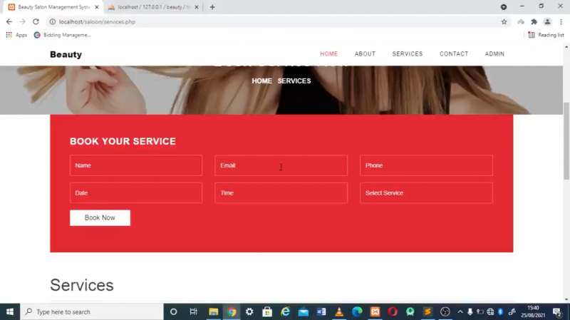 Download Beauty Salon Management System Project In Php With Source Code
