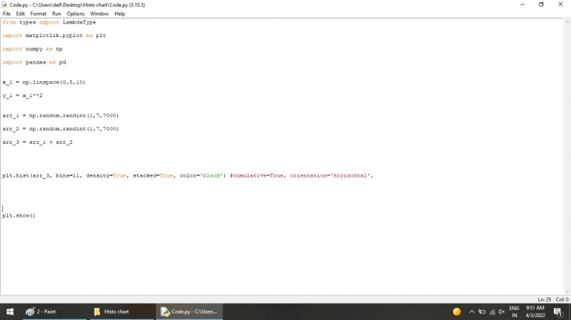 Python Program To Basic New Histo Chart Using The Python Tkinter Kashipara
