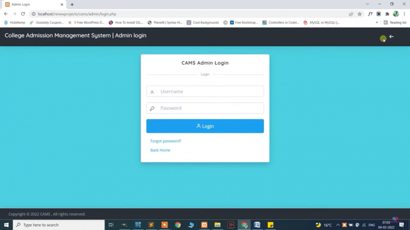 Download Student College Admission Management System Project in PHP ... Download Student College Admission Management System Project in PHP ...