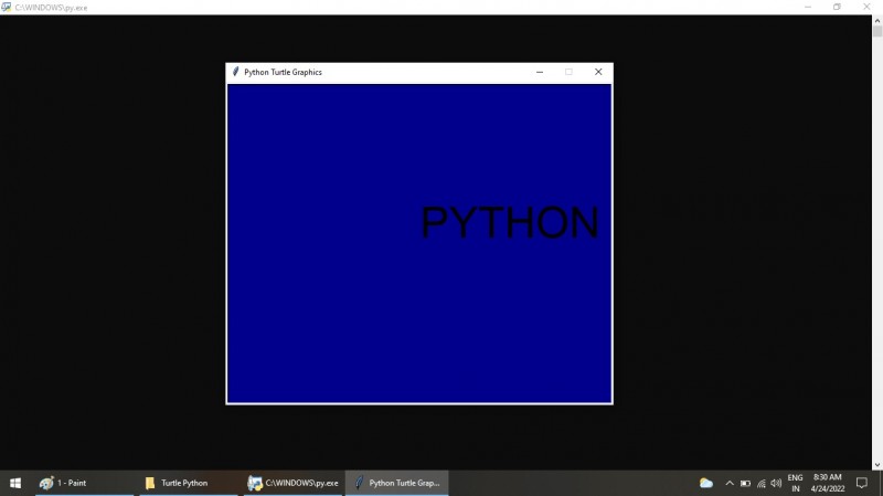 Python Program To Basic New Turtle Python Using The Python Tkinter Kashipara