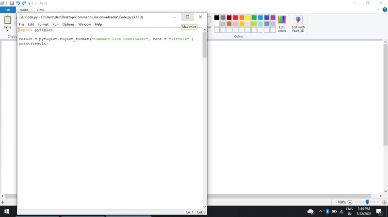 Python Program To Basic New Command Line Downloader Design Using The Python Tkinter Kashipara