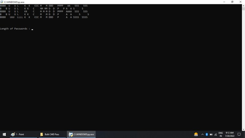 Python Program To Basic New Bulk Cmd Pass Design Using The Python Tkinter Kashipara