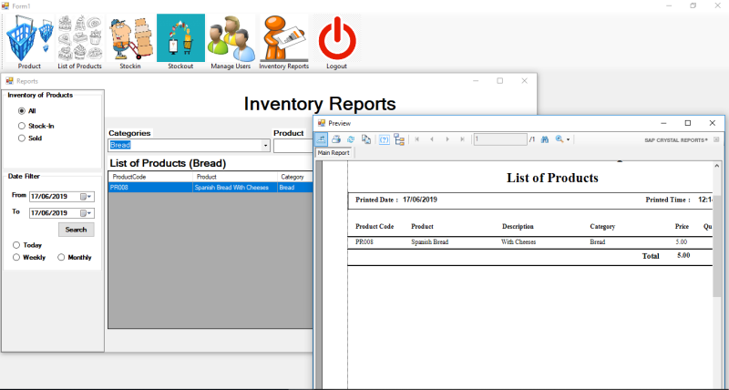 Download Bakery Inventory System Using C And Ms Access Db Free Source Code Project In C Net