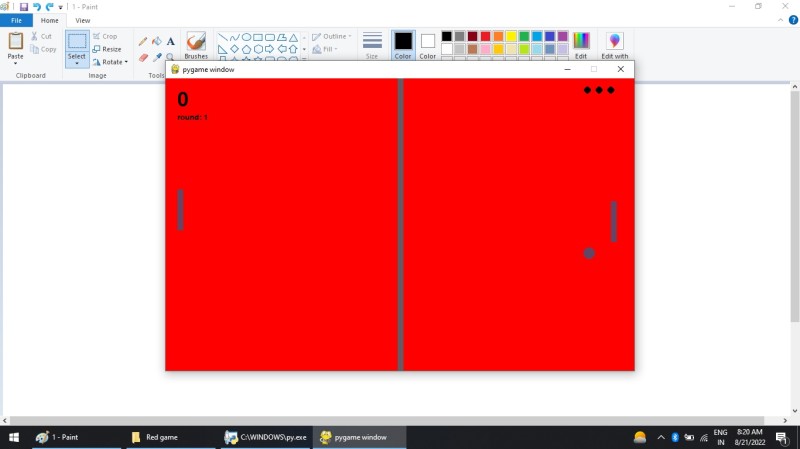Python Program To Basic New Red Game Design Using The Python Tkinter Kashipara