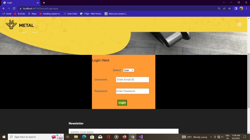 Online Metal Store Management System Project in C# .NET with Source ...