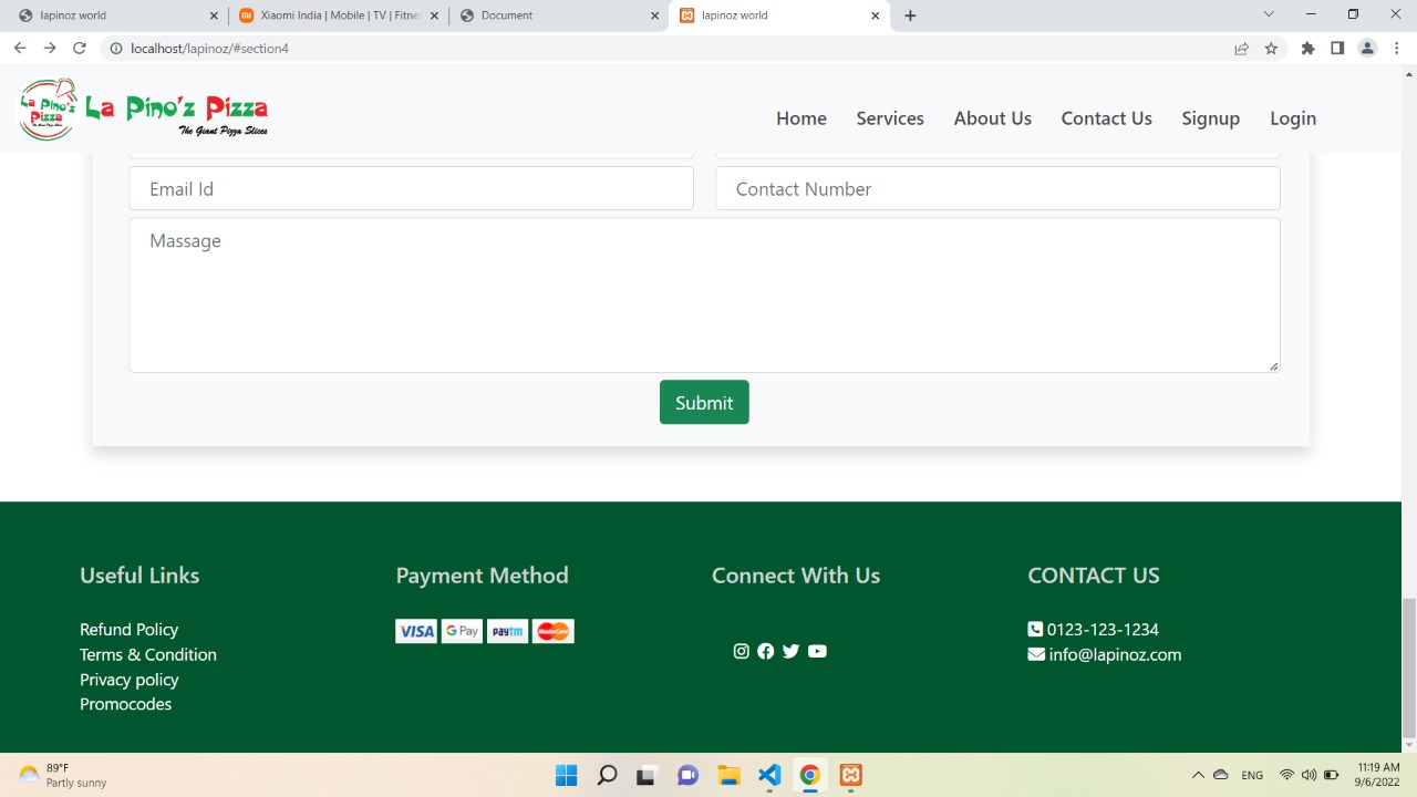 Online Lapin's Pizza Services Project in PHP with Source Code and ...