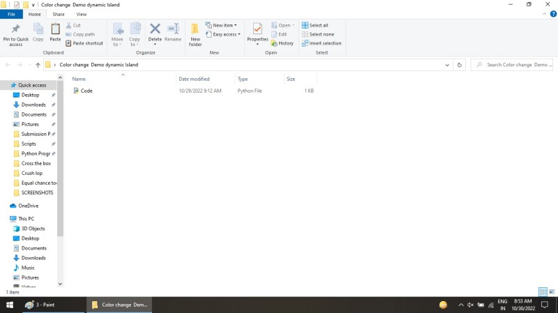 Python program to Basic New Color Change Demo Dynamic Island Design ...