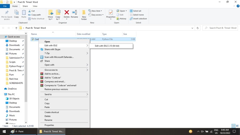 Python Program To Basic New Pract And Timed Word Design Using The Python Tkinter Kashipara