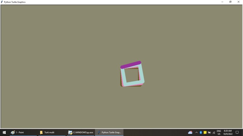 Python Program To Basic New Turti Multi Design Using The Python Tkinter Kashipara