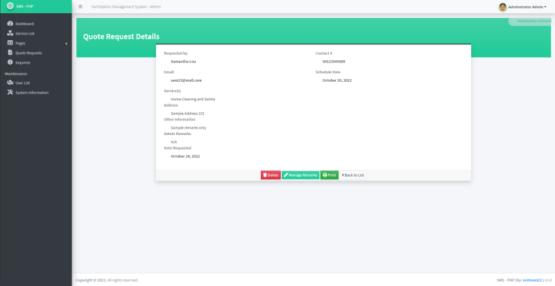 Download Sanitization Management System Project in PHP with Source Code ... Download Sanitization Management System Project in PHP with Source Code ...