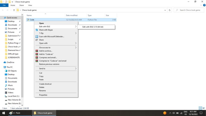 Python Program To Basic New Choco Toub Game Design Using The Python Tkinter Kashipara