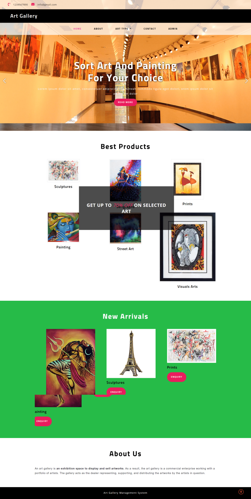 Download Art Gallery Management System Project in PHP with Source Code ... Download Art Gallery Management System Project in PHP with Source Code ...