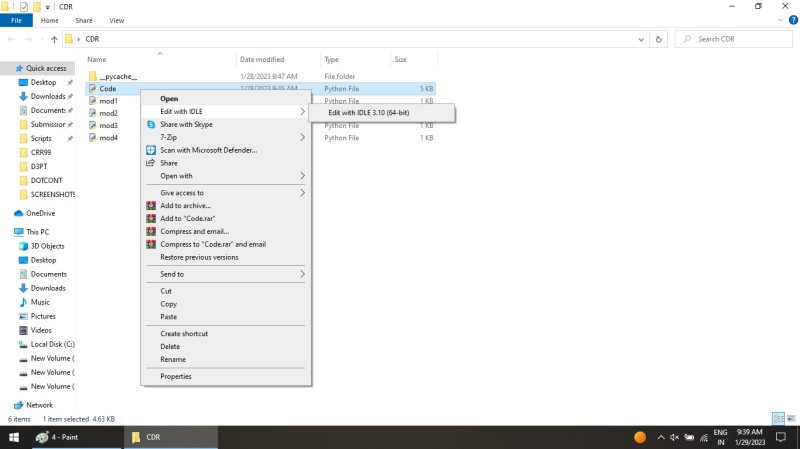 Python Program To Basic New Cdr Design Using The Python Tkinter Kashipara