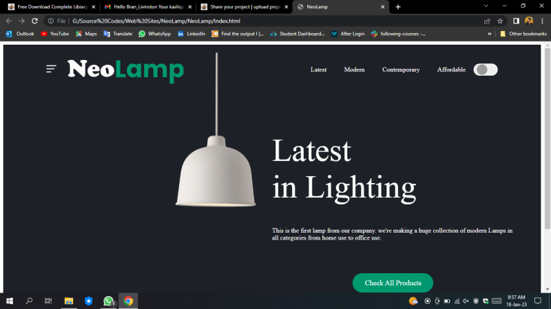 Download E Commerce Web Site Lamp Project In Html Css And Js With Source Code And Report